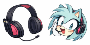 Amy Rose x Hatsune Miku Headset Cursor - Sweezy Custom Cursors