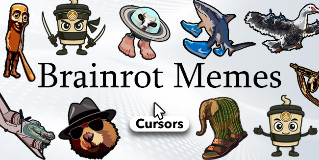 Brainrot Memes Cursors Collection - Sweezy Custom Cursors
