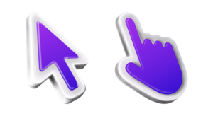 3D Purple Mac Cursor - Sweezy Custom Cursors
