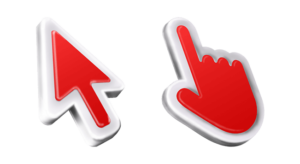 3D Red Mac Cursor - Sweezy Custom Cursors