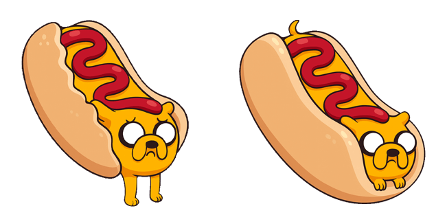 Adventute Time Jake the Hot-Dog Cursor - Sweezy Custom Cursors