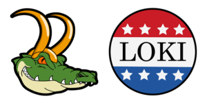 Alligator Loki & Badge Cursor - Marvel Cursors - Sweezy Cursors