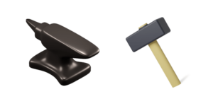 Anvil & Hammer 3D Cursor - Sweezy Custom Cursors