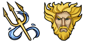 Aquaman Cursor with Trident - DC Cursor - Sweezy Custom Cursors