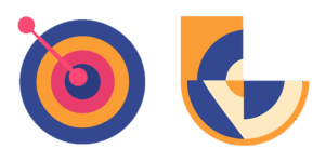 Abstract Geometry Target & Semi-Circle Cursor - Sweezy Cursors