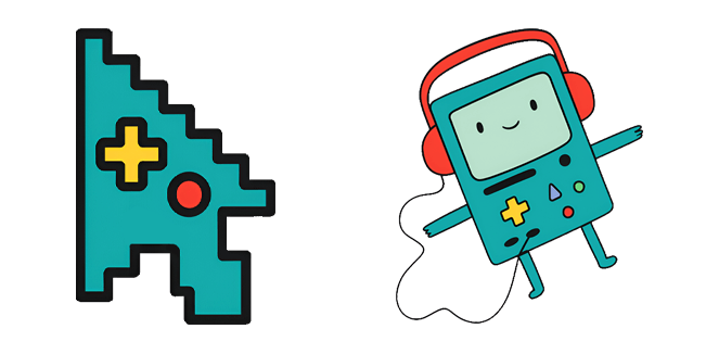 Adventure Time BMO Chill Cursor - Sweezy Custom Cursors
