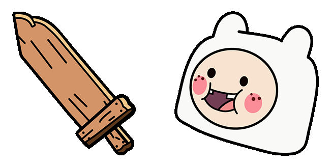 Adventure Time Side Quests Young Jake & Stick Animated Cursor
