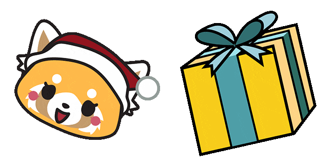 Aggretsuko X-Mas & Present Animated Cursor - Sweezy Cursors