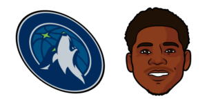 Anthony Edwards & Wolves Logo Cursor - Sports Cursors - Sweezy
