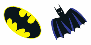 Batman Logo & Batman Silhouette Cursor - Sweezy Custom Cursors