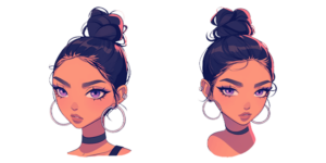 Beautiful Baddie Girl Cursor - Sweezy Custom Cursors