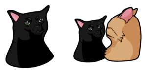 Black Cat Zoning Out Meme Cursor - Meme Cursors - Sweezy Cursor