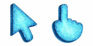 Blue Glitter Cursor - Windows Cursors - Sweezy Cursors