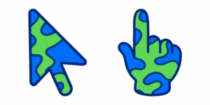 Blue Green Camo Cursor - Sweezy Custom Cursors