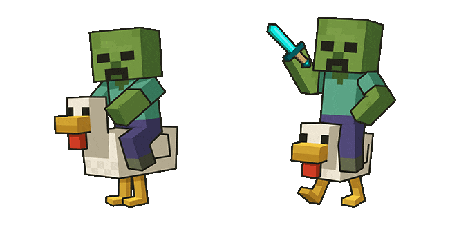 Bro-Mon Chicken Jockey Animated Cursor - Sweezy Cursors