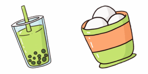 Bubble Tea & Mochi Cursor - Windows Cursors - Sweezy Cursors
