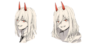 Chainsaw Man Power Face Cursor - Sweezy Custom Cursors