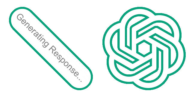 ChatGPT Logo Animated Cursor - ChatGPT Cursors - Sweezy