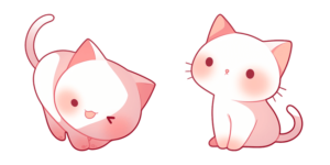 Ball Of Yarn & Cute White Kitty Cursor - Sweezy Custom Cursors