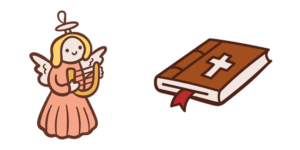 Christmas Angel & Bible Cursor - Christmas Cursors - Sweezy Cursor