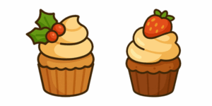 Christmas Cupcake Dessert Cursor - Sweezy Custom Cursors