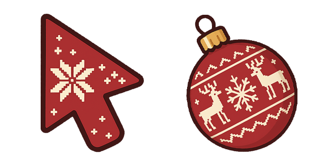 Christmas Red Ornament Ball Cursor - Sweezy Custom Cursors