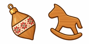 Christmas Toy Ornament & Wooden Horse Cursor - Sweezy Custom Cursors