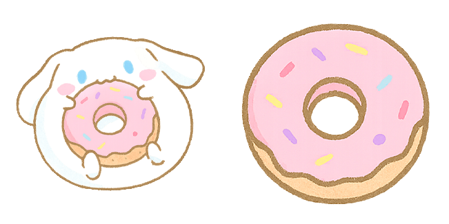 Cinnamoroll With Sweet Donut Cursor - Sweezy Custom Cursors