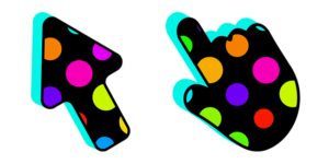 Colorful Dotted Texture Cursor - Windows Cursors - Sweezy Cursors