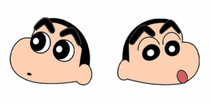 Crayon Shin-Chan Shinnosuke Nohara Funny Face Cursor - Sweezy Custom ...