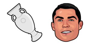 Cristiano Ronaldo & European Championship Trophy Cursor