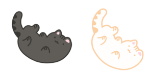 Cute Gray & White Kitties Cursor - Cute Cursors - Sweezy Cursors