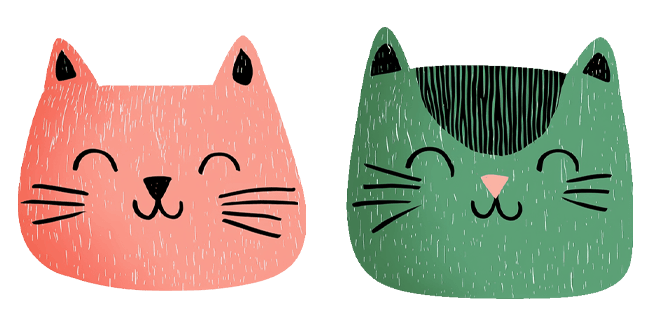 Smiling Kawaii Cat & Cat Paw Cursor - Sweezy Custom Cursors