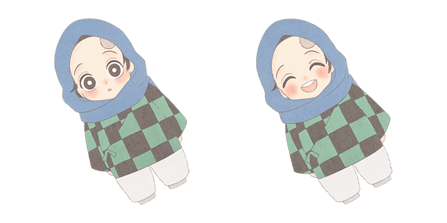 Demon Slayer Nezuko Kamado & Bat Cursor - Sweezy Cursors