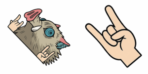 Demon Slayer Inosuke Hashibira Animated Cursor - Sweezy Cursor