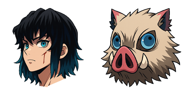 Demon Slayer Inosuke Hashibira Animated Cursor - Sweezy Cursor