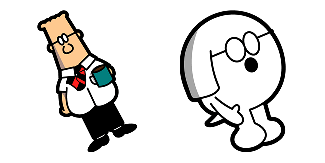 Dilbert & Dogbert Cursor - Sweezy Custom Cursors