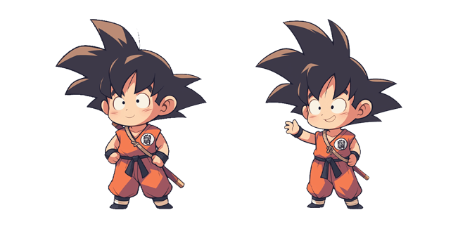 Dragon Ball Z Goku Minimalist Animated Cursor - Sweezy Cursors