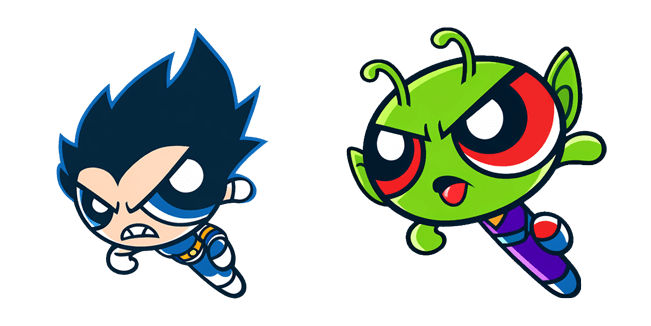 Dragon Ball x The Powerpuff Girls Vegeta & Piccolo Cursor - Sweezy ...