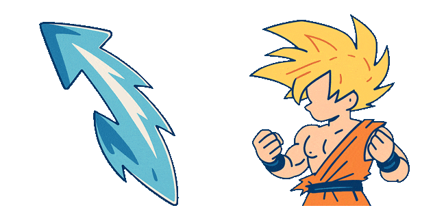 Dragon Ball Z Goku Minimalist Animated Cursor - Sweezy Cursors