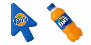 Fanta Orange 3D Cursor - Sweezy Custom Cursors