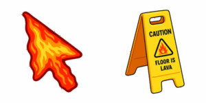 Floor is Lava Cursor - Windows Cursors - Sweezy Custom Cursors
