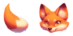 Fluffy Fox Cursor - Sweezy Custom Cursors