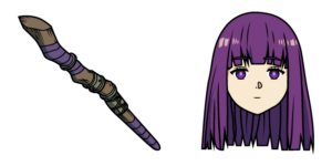 Frieren Fern & Staff Cursor - Anime Cursors - Sweezy Cursors