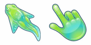 Frutiger Aero Frog Aesthetic Cursor - Sweezy Custom Cursors