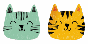 Funny Green & Orange Cats Cursor - Sweezy Custom Cursors