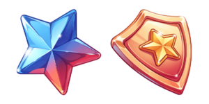 Game Star & Shield Cursor - Sweezy Custom Cursors