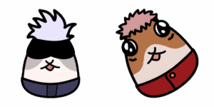 Gojo Satoru & Yuji Itadori Cute Hamsters Cursor - Sweezy Custom Cursors