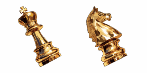 Gold Chess King and Knight Cursor - Sweezy Custom Cursors