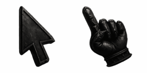 Gothic Stone Arrow & Gauntlet Cursor - Sweezy Custom Cursors